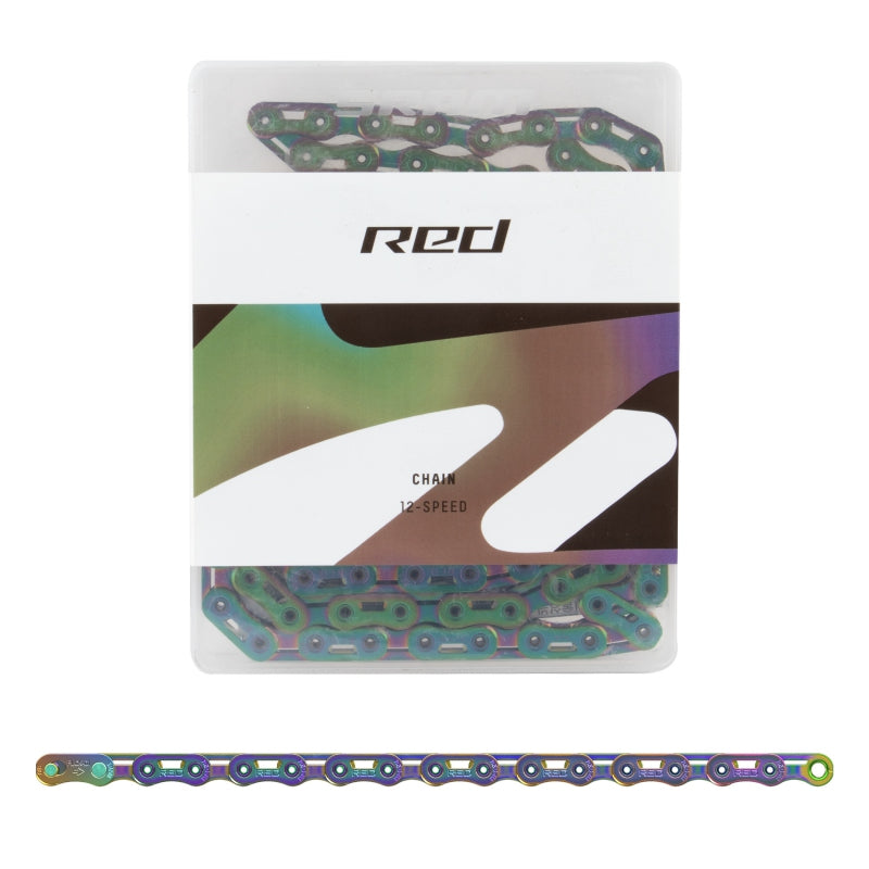 SRAM RED Flattop Chain - 12/13-Speed 126 Links Flattop PowerLock Rainb ...