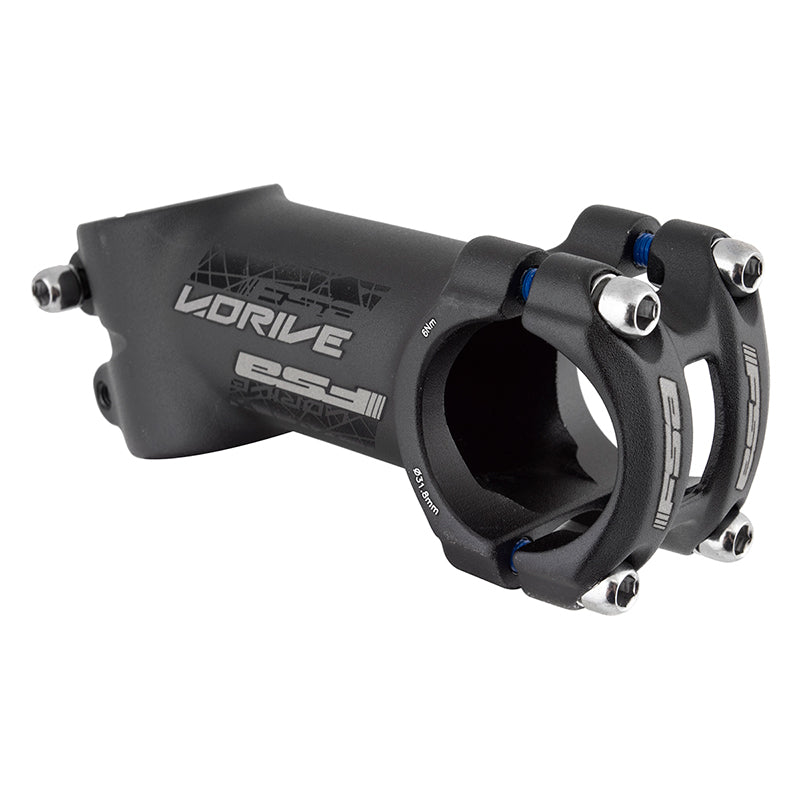 Full Speed Ahead V-Drive Stem - 80mm 31.8 Clamp +/-17 1 1/8" Alloy Bla ...