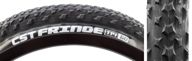 CST Fringe Tire - 24 x 2.8 Clincher Wire Black – Seattle Electric Bike