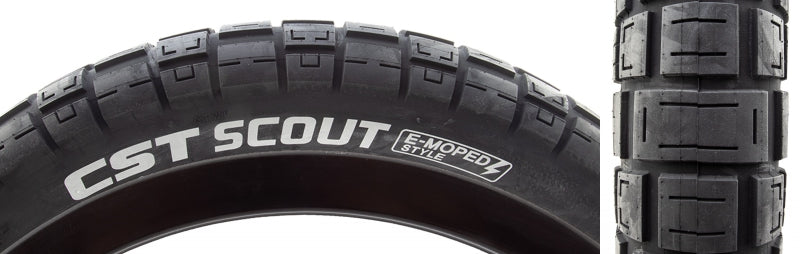 CST Scout Tire - 20 x 4 Clincher Wire Black Ebike – Seattle Electric Bike