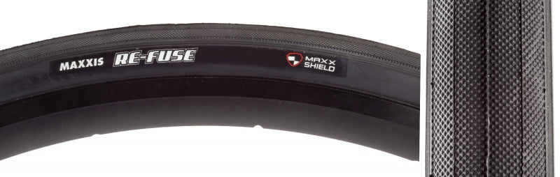 Maxxis Re-Fuse Tire - 700 x 23 Clincher Folding Black Single MaxxShiel ...