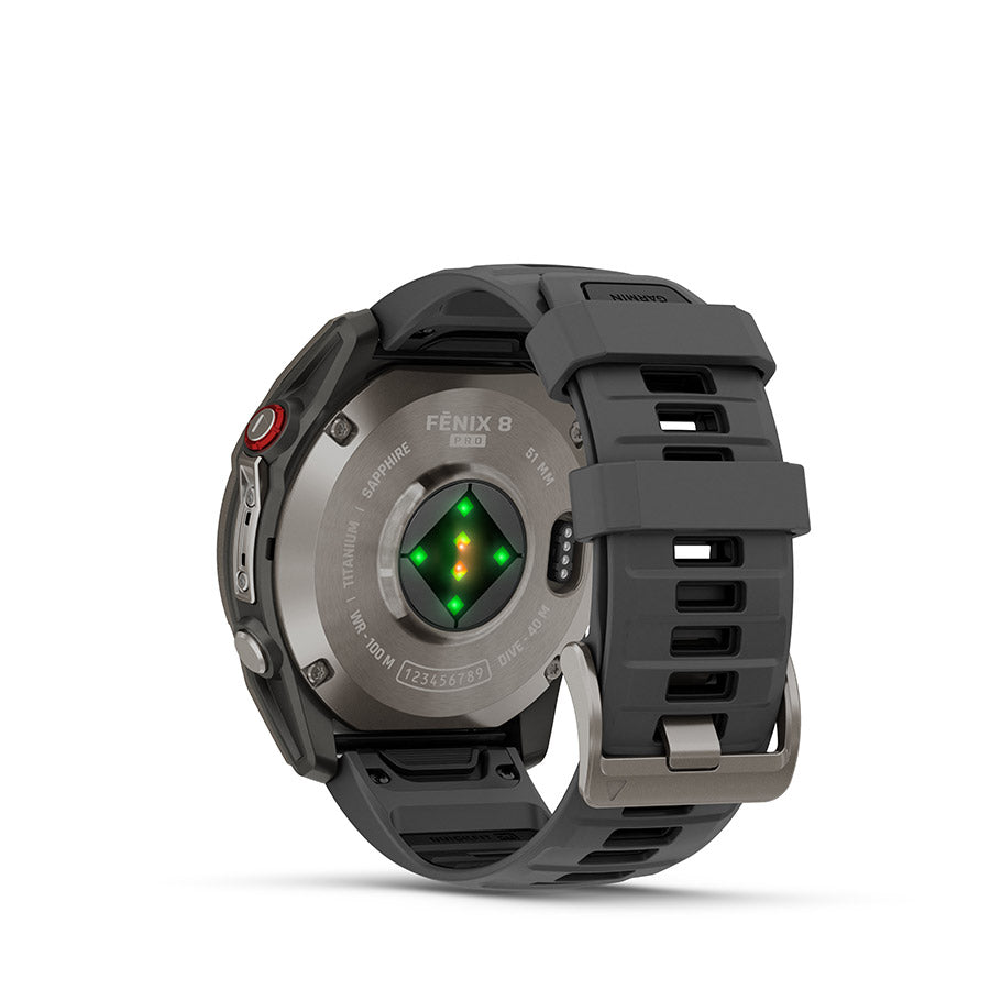 Garmin fenix 8 Pro 51 mm- AMOLED Sap. Watch Watch Color: Grey Wristban ...