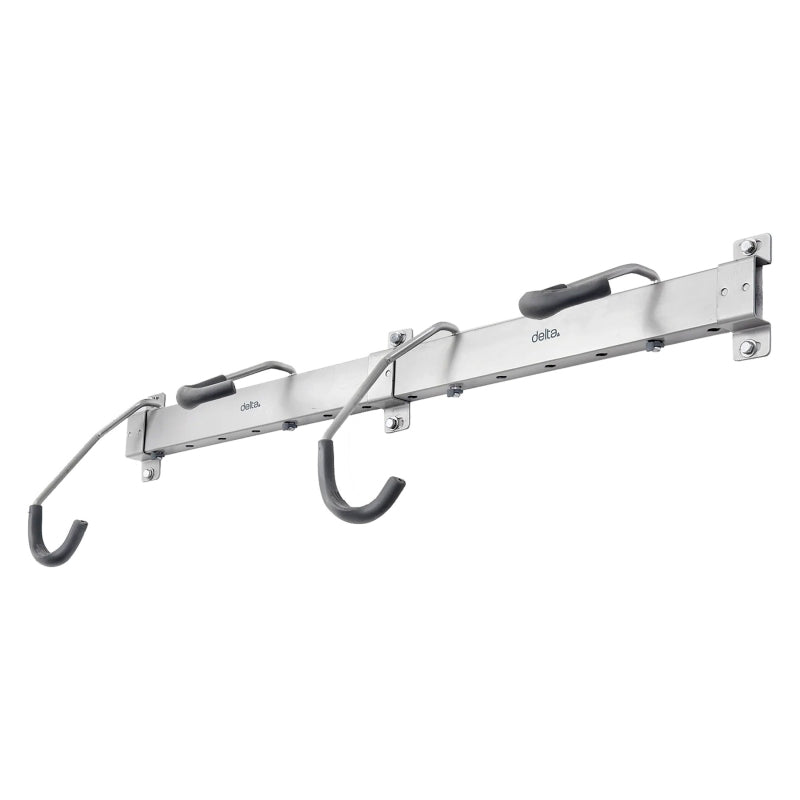Delta Heavy Duty Track Rack Wall Mount Bike Rack - 4-Bike Silver ...