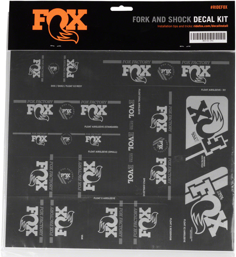 FOX Heritage Decal Kit for Forks and Shocks Chrome – Seattle Electric Bike